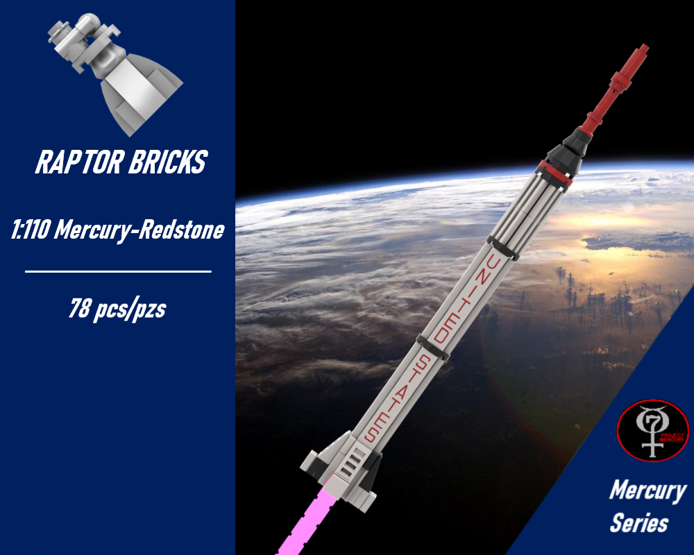 LEGO MOC 1:110 Scale Mercury-Redstone by RAPTOR BRICKS | Rebrickable ...