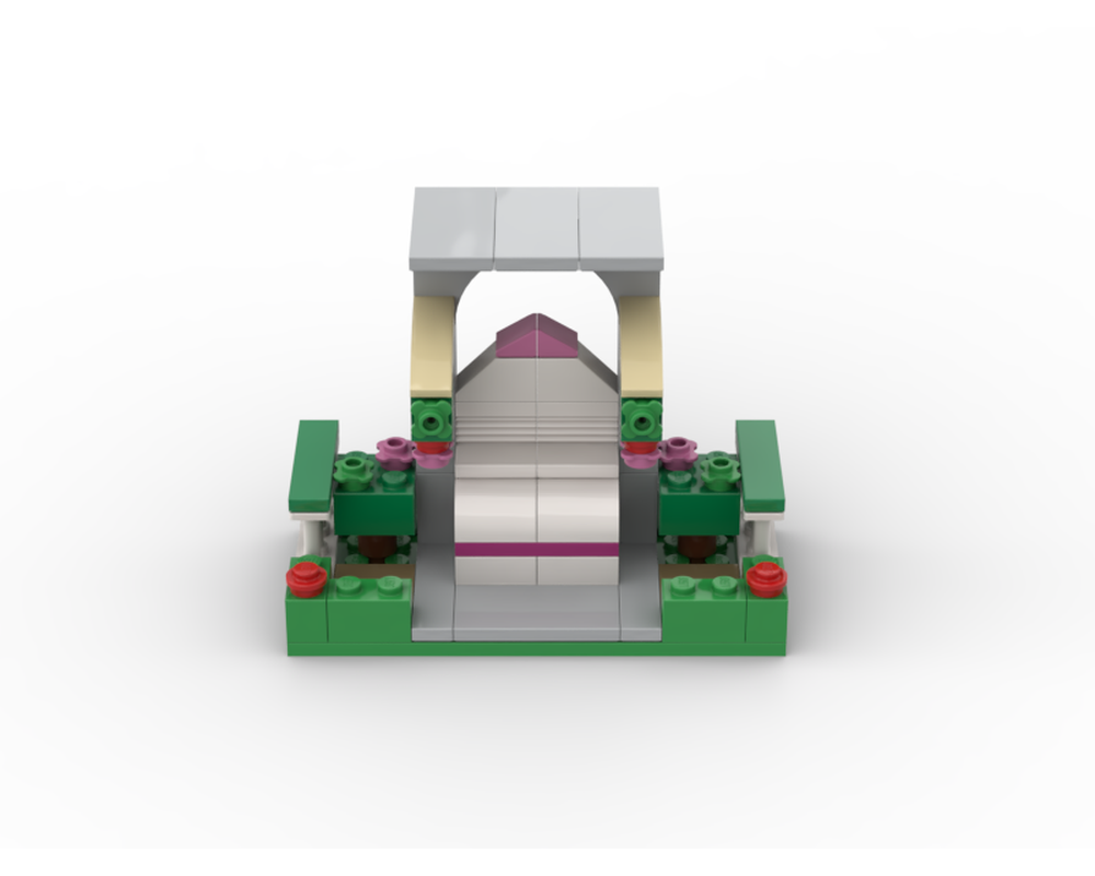 LEGO MOC 10698 Lovebird Bench by Khaalisah | Rebrickable - Build with LEGO