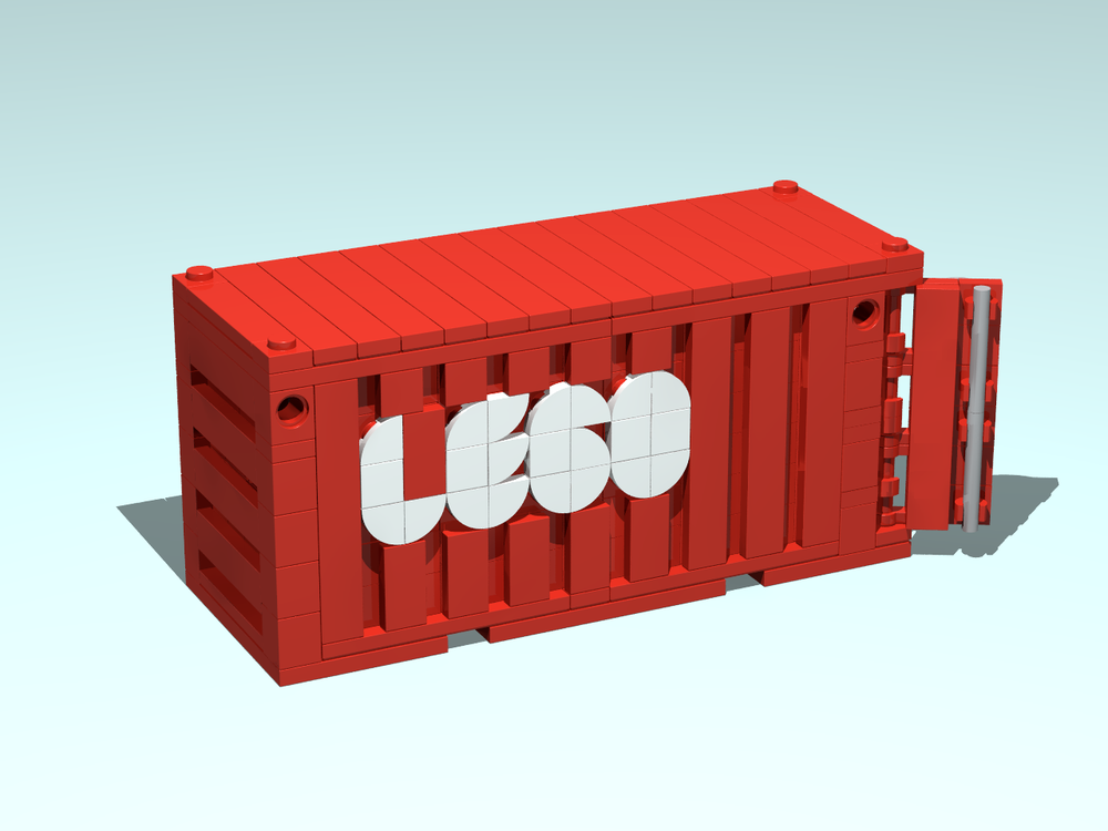 LEGO MOC Shipping Container - 20 ft - 16 stud - Bricks by Phlattax ...