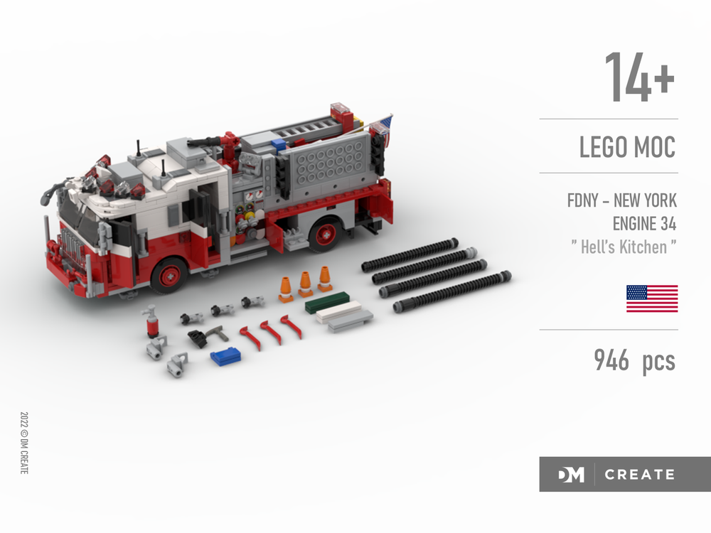 LEGO MOC FDNY - New York - Engine 34 Hell's Kitchen by DMcreate ...