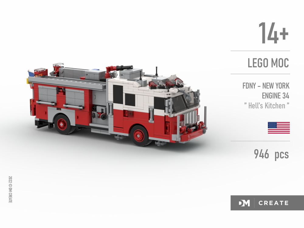 LEGO MOC FDNY - New York - Engine 34 Hell's Kitchen by DMcreate ...