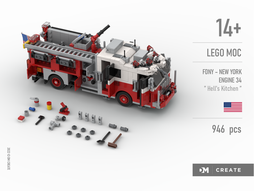 LEGO MOC FDNY - New York - Engine 34 Hell's Kitchen by DMcreate ...