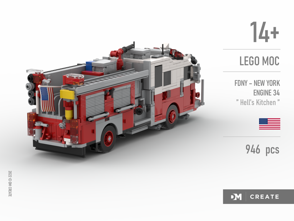 LEGO MOC FDNY - New York - Engine 34 Hell's Kitchen by DMcreate ...