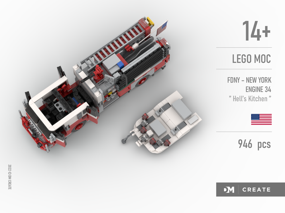 LEGO MOC FDNY - New York - Engine 34 Hell's Kitchen by DMcreate ...