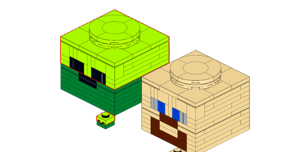 LEGO MOC Minecraft Head Plates by BrixGoFar | Rebrickable - Build with LEGO