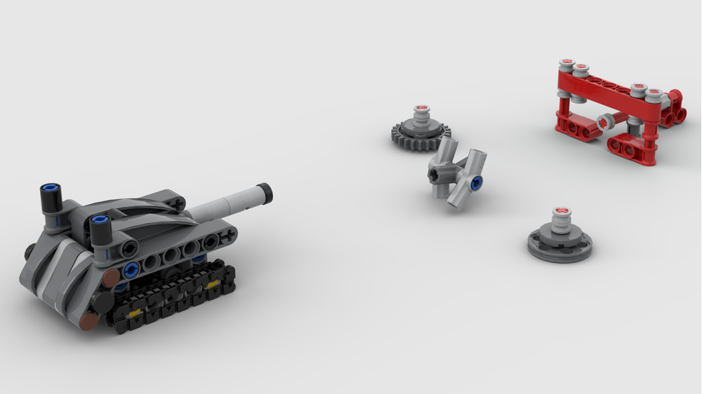 LEGO MOC Tank, Mines, Czech Hedgehog and Pillbox 42132 Alternative by ...