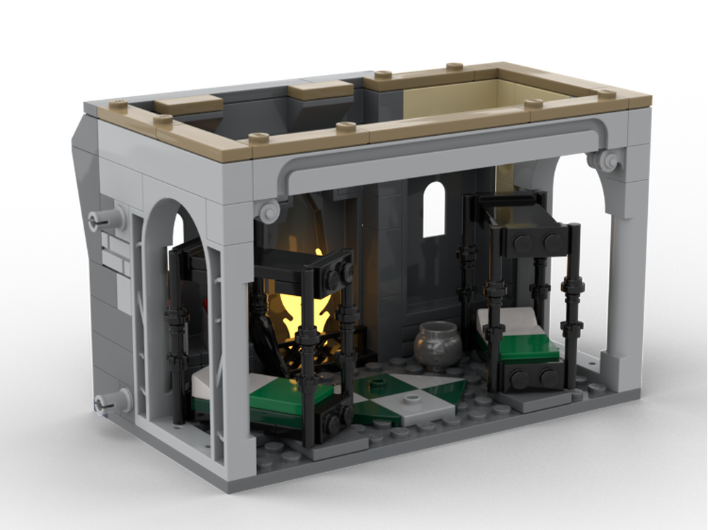 LEGO MOC Hogwarts Slytherin Dorm (modular) by Nico2301 | Rebrickable ...