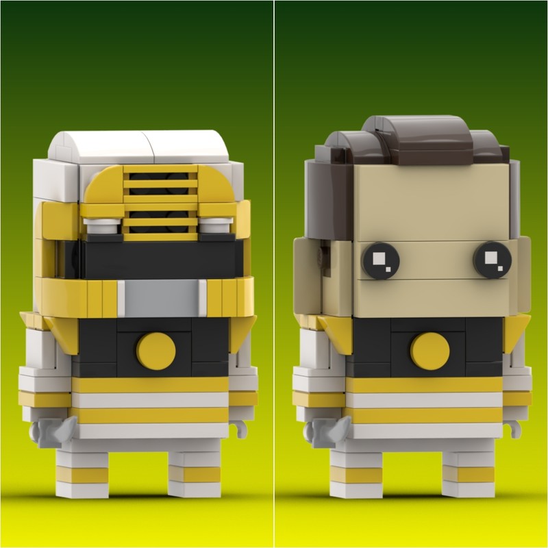 LEGO MOC White Ranger (Mighty Morphin Power Rangers) Custom Brickheadz ...