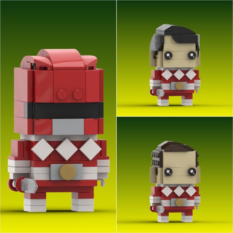 LEGO MOC Red Ranger (Mighty Morphin Power Rangers) Custom Brickheadz ...