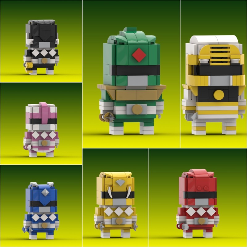 LEGO MOC Power Rangers Brickheadz Bundle by DrBrickheadz | Rebrickable ...