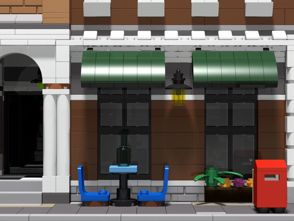 Lego Moc Modular Corner Pub By Andrepsramos Rebrickable Build With Lego