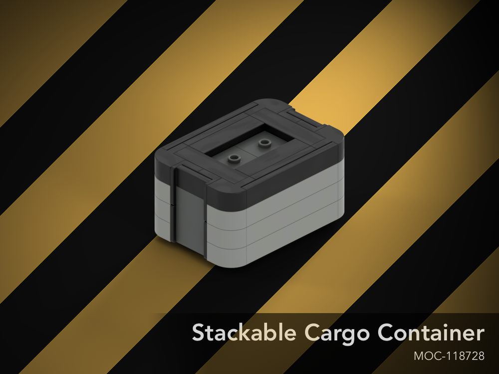 LEGO MOC Stackable Cargo Container by brampf | Rebrickable - Build with ...