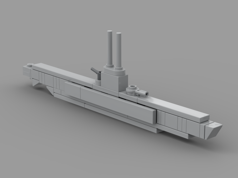 LEGO MOC Micro U-Boat VIIc by BricksofWar | Rebrickable - Build with LEGO