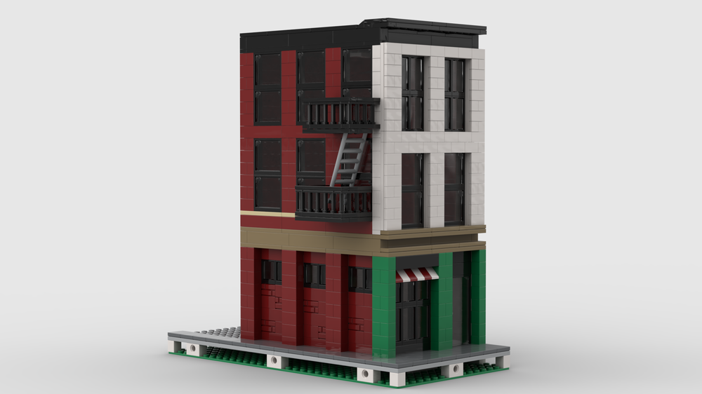 LEGO MOC New York apartment modular building 2 by ZealotLego ...