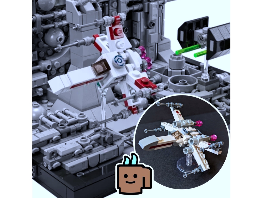 LEGO MOC X- Wing Micro Build by lego_coffee | Rebrickable - Build with LEGO