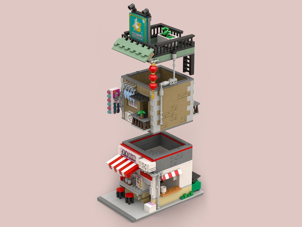 LEGO MOC Noodles Store by Xenlc | Rebrickable - Build with LEGO