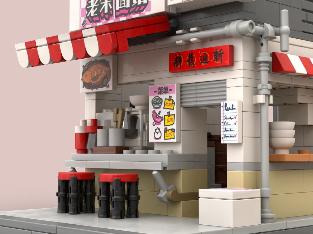 LEGO MOC Noodles Store by Xenlc | Rebrickable - Build with LEGO