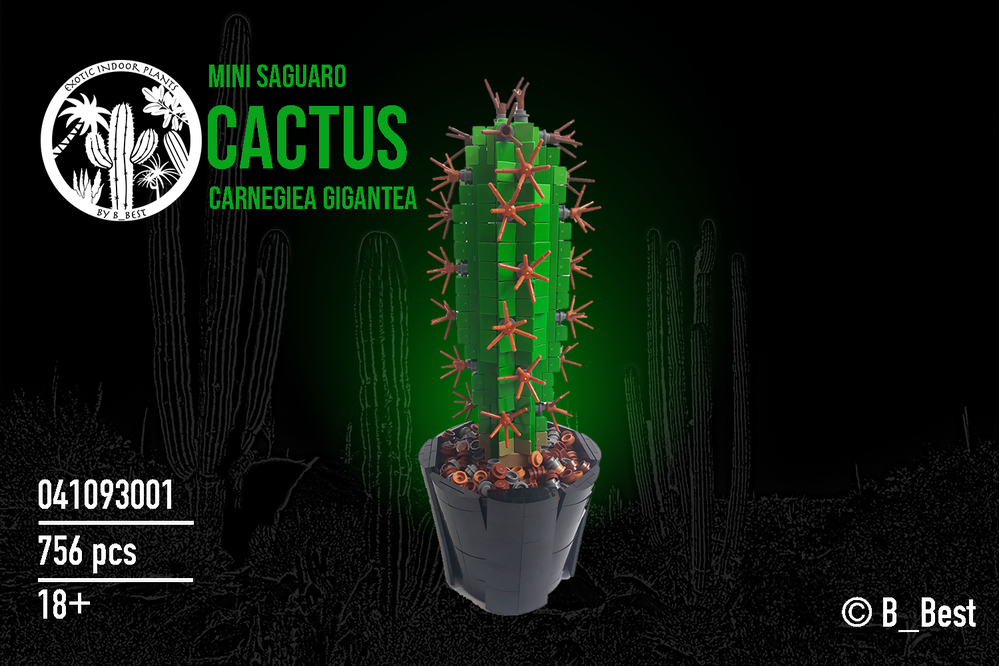LEGO MOC Mini Saguaro Cactus (carnegiea gigantea) by B_Best ...