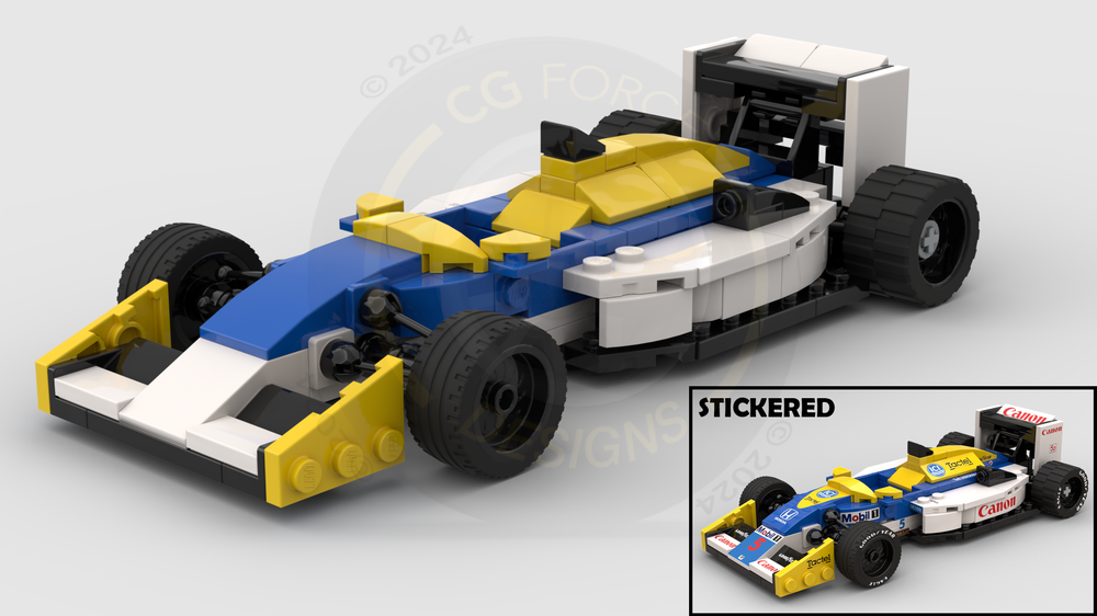 LEGO MOC F1 Williams FW-11B by CGForceDesigns | Rebrickable - Build ...