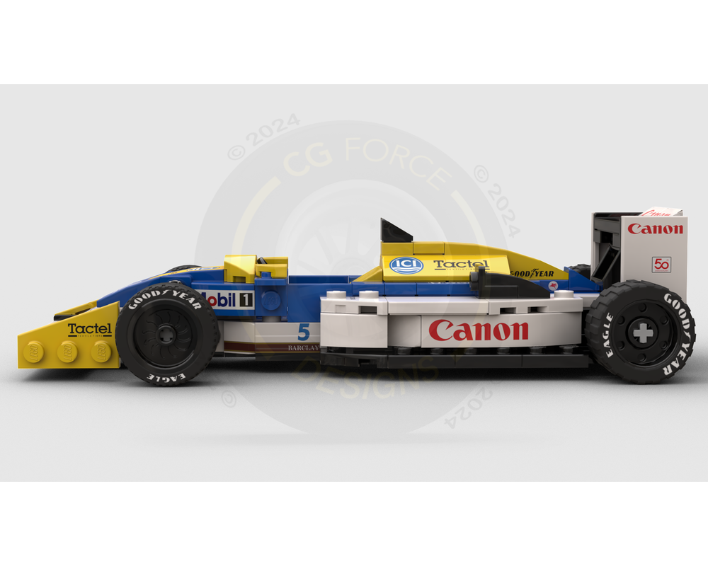 Lego Moc F1 Williams Fw 11b By Cgforcedesigns Rebrickable Build