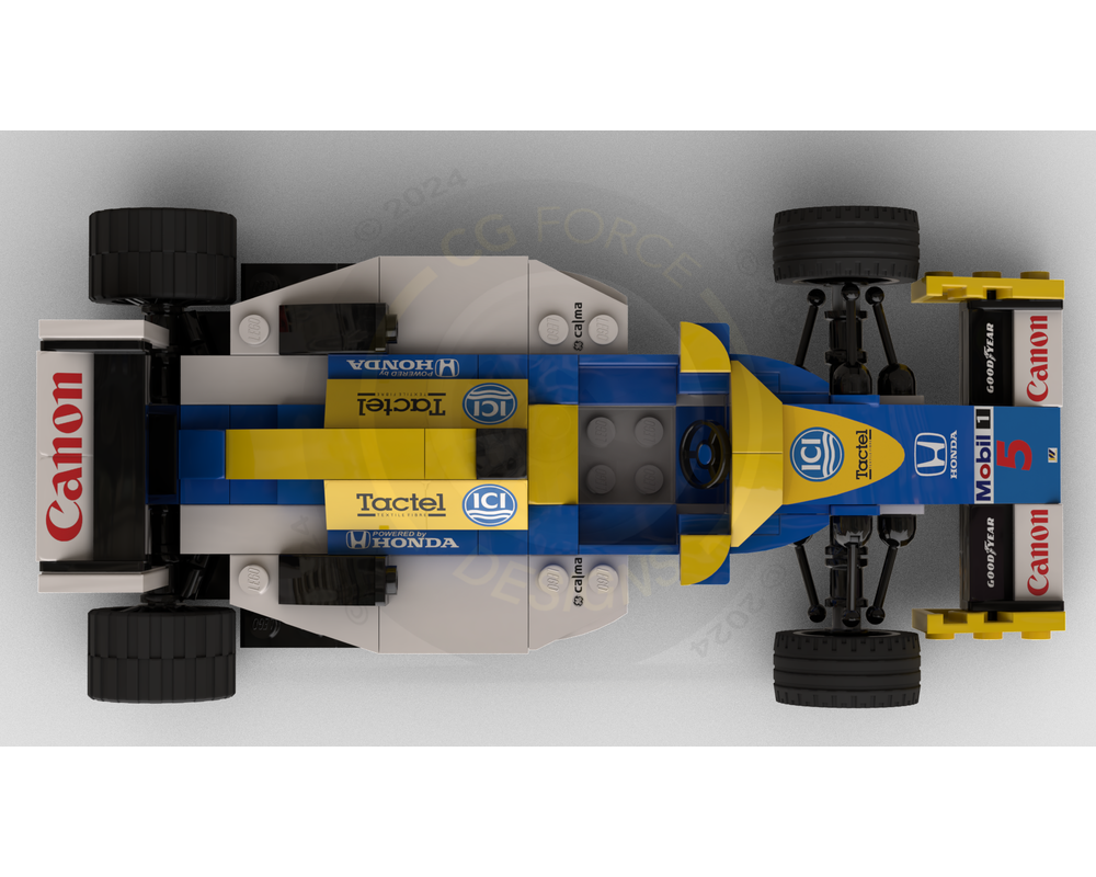 Lego Moc F1 Williams Fw 11b By Cgforcedesigns Rebrickable Build