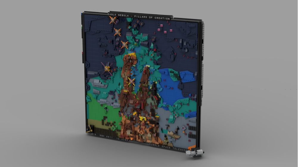 LEGO MOC Pillars of Creation Mosaic by Mobilox Studios | Rebrickable ...