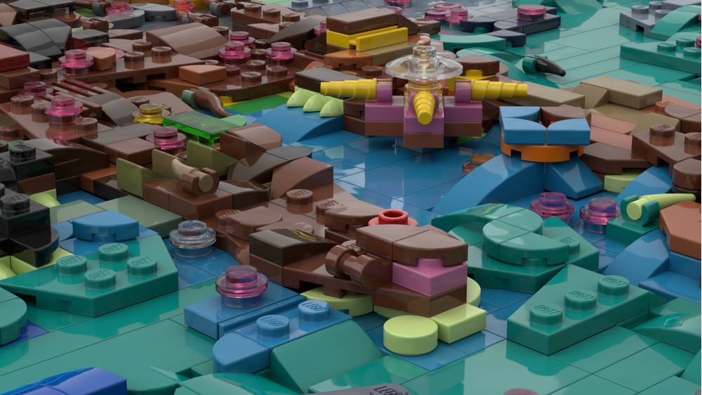 LEGO MOC Pillars of Creation Mosaic by Mobilox Studios | Rebrickable ...