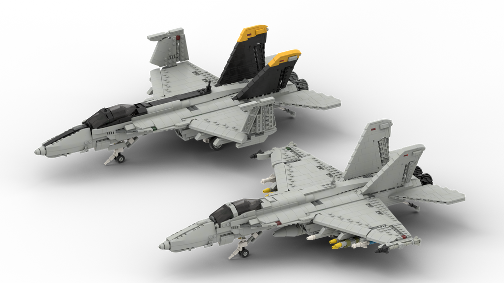 LEGO MOC Boeing F/A-18E SUPER HORNET | 1:35 Scale by DarthDesigner ...