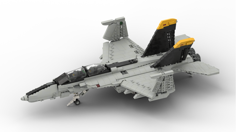 LEGO MOC Boeing F/A-18E SUPER HORNET | 1:35 Scale by DarthDesigner ...