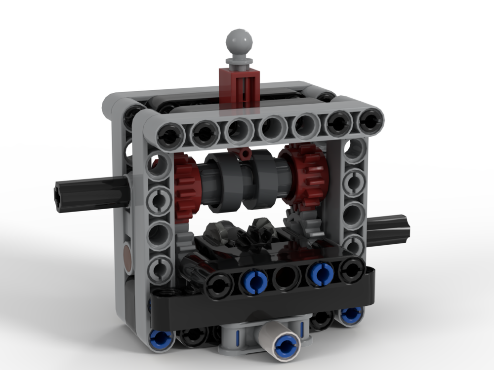 Lego Moc Gearbox With Reverse V2 By Thatbrickguy Rebrickable