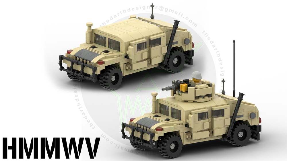 LEGO MOC HUMVEE (HMMWV) | 1:35 Scale by DarthDesigner | Rebrickable ...
