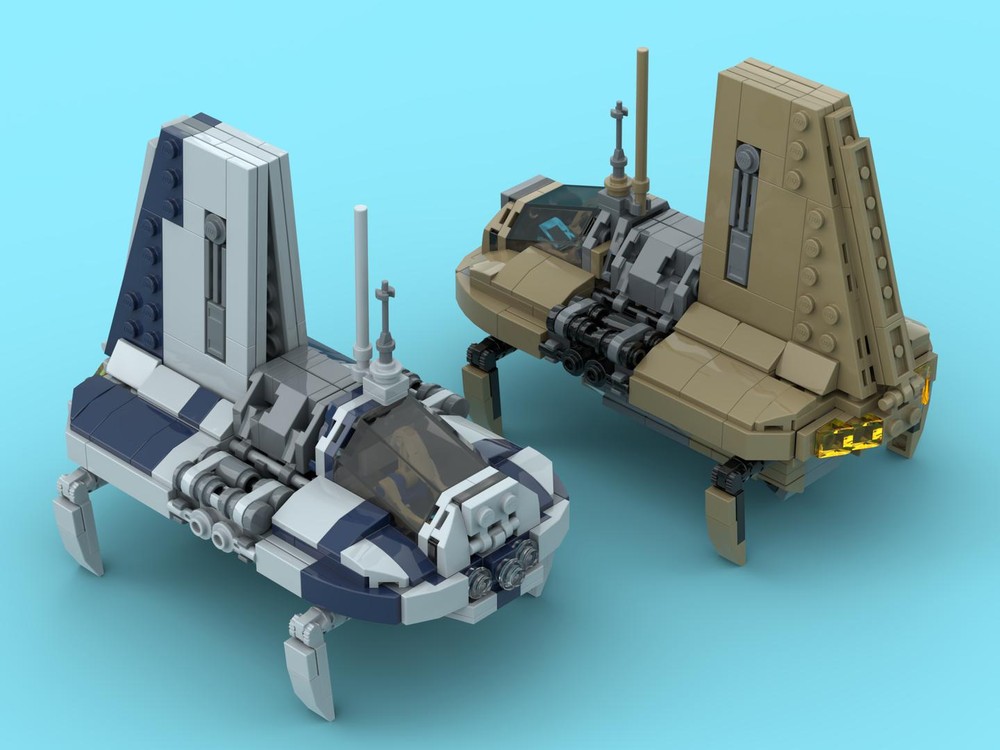 LEGO MOC Midi CIS Sheathipede Shuttle - 2 Pack! - 1:100 Scale by ...
