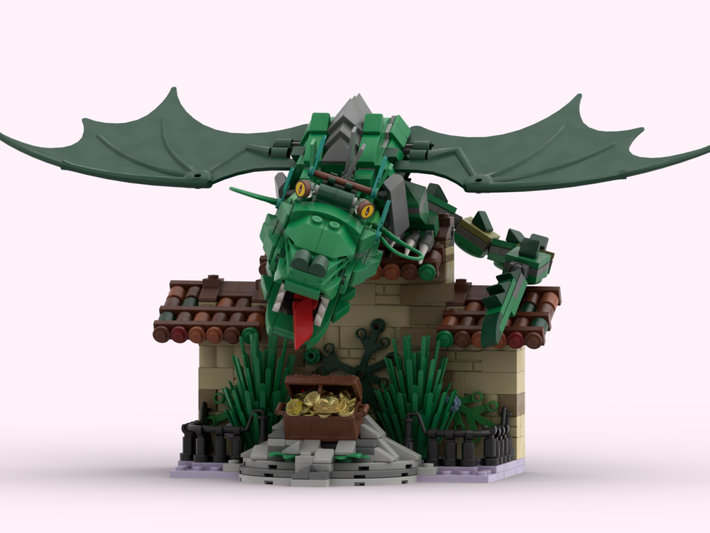 LEGO MOC Dragon / Draak Lichtgeraakt - Efteling by GetMeBricked ...