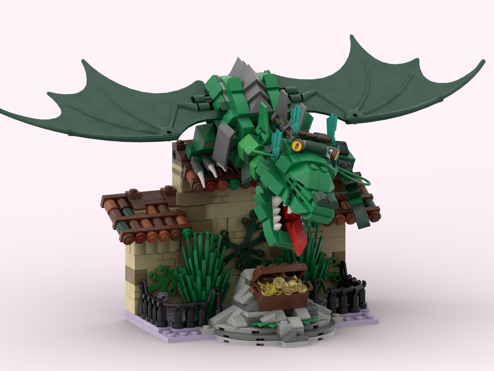 LEGO MOC Dragon / Draak Lichtgeraakt - Efteling by GetMeBricked ...