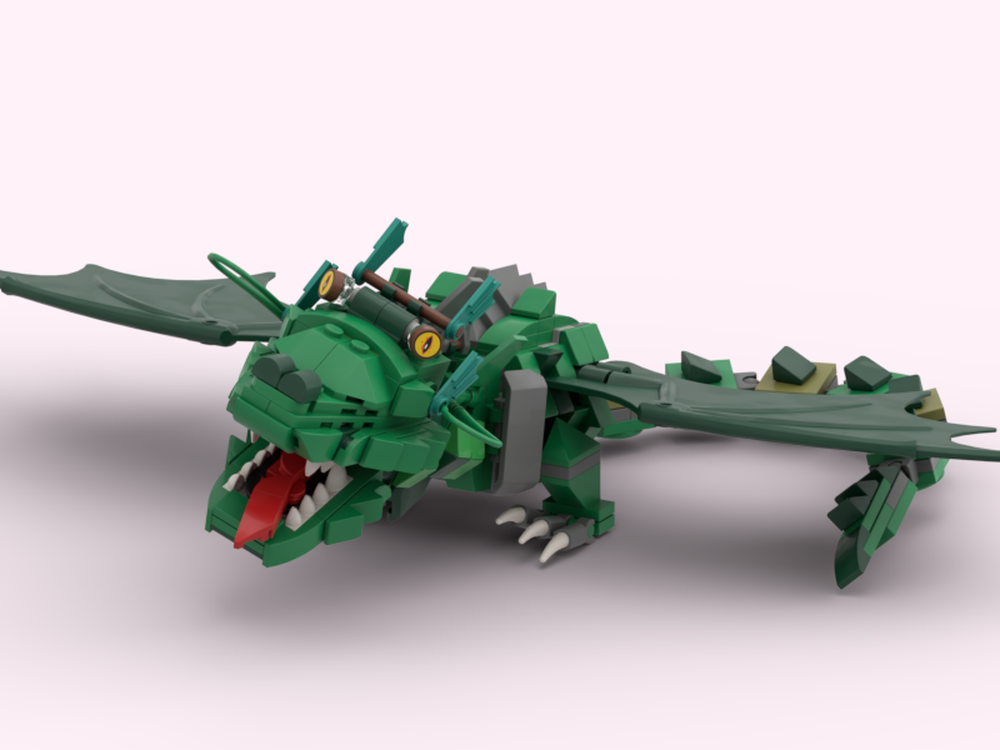 LEGO MOC Dragon / Draak Lichtgeraakt - Efteling by GetMeBricked ...
