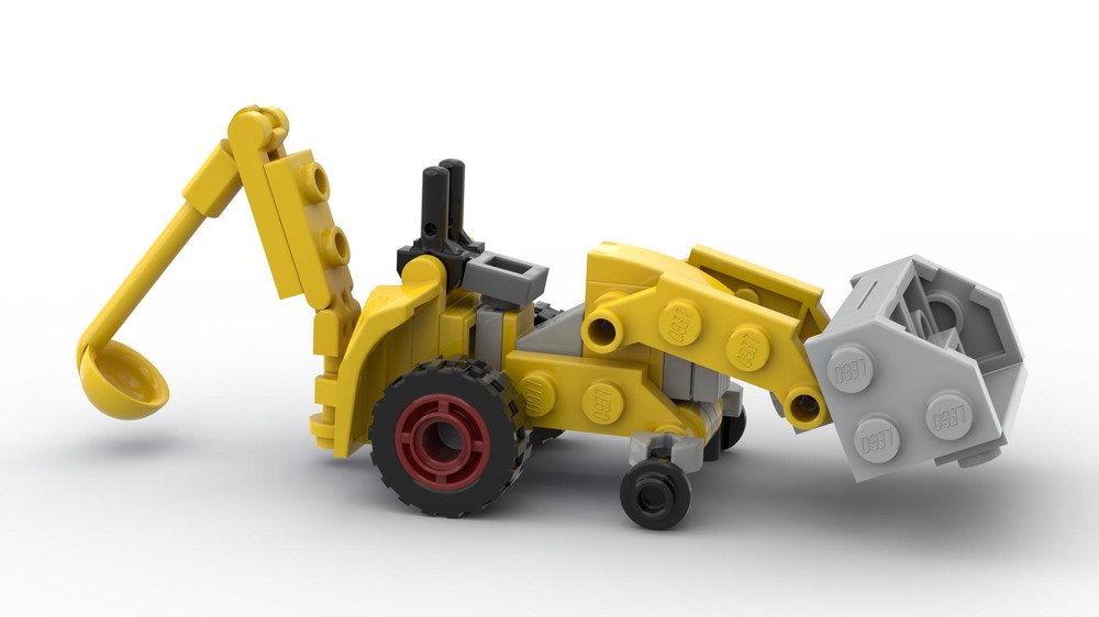 LEGO MOC Nano Backhoe by snugglepanda | Rebrickable - Build with LEGO