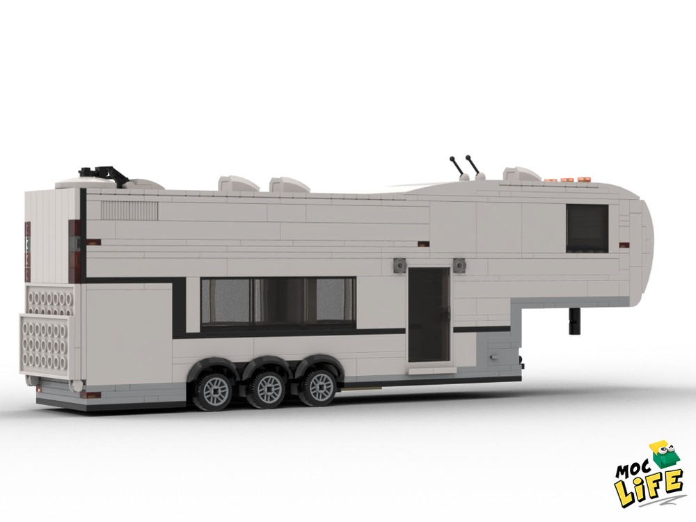 LEGO MOC Fifth wheel camper with ATV by MocLife | Rebrickable - Build ...