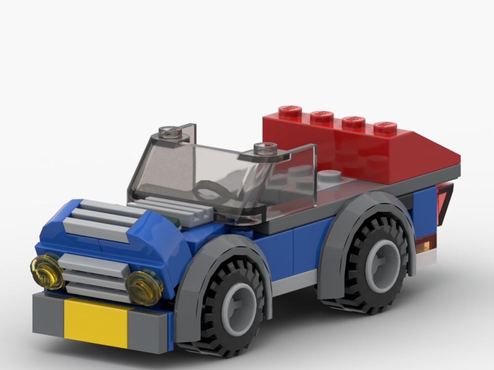 LEGO MOC Weird blue car by thibou1234 | Rebrickable - Build with LEGO
