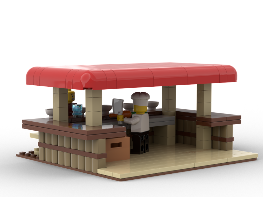 LEGO MOC-119372 Minifig scale modular ramen shop by Viernes ...