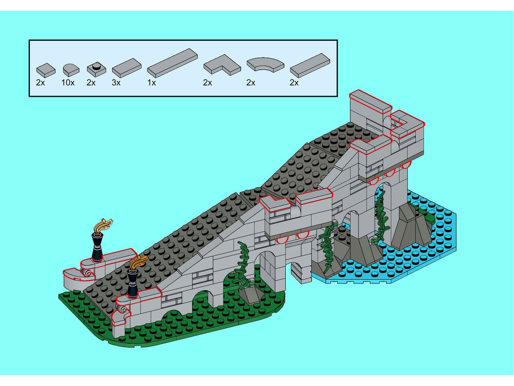 LEGO MOC Lion Knight's Castle Ramp 10305 by Jhobbs | Rebrickable ...