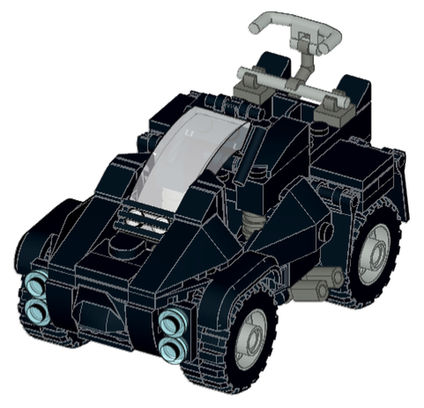 LEGO MOC Arkham Knight Batmobile Mini by slavdecepticon | Rebrickable ...