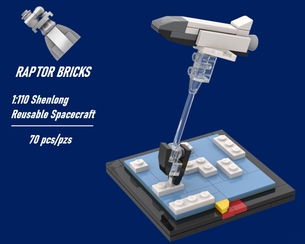 LEGO MOC 1:110 Scale Shenlong Reusable Spacecraft by RAPTOR BRICKS ...