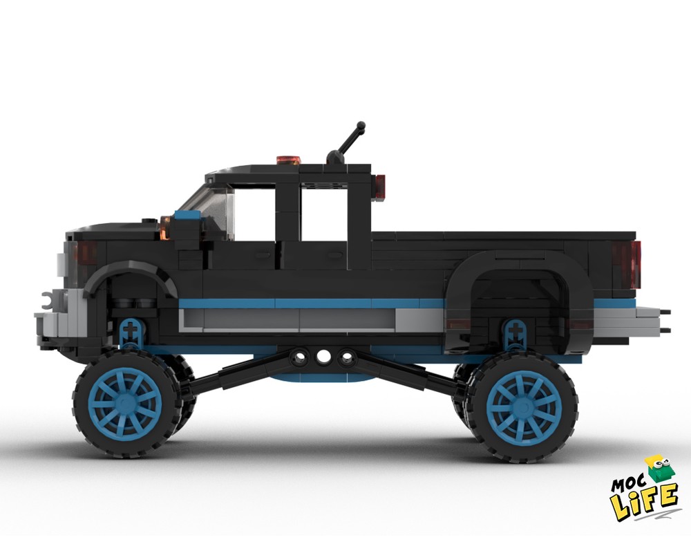LEGO MOC Ford F-450 quad cab dually Sema lifted version by MocLife ...