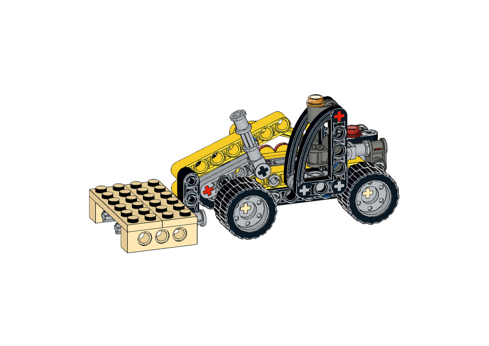 LEGO MOC Telehandler by NARP | Rebrickable - Build with LEGO