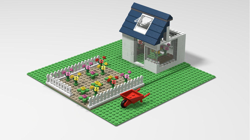 Lego Moc Lego Greenhouse And Garden By Mindstormsmaster Rebrickable