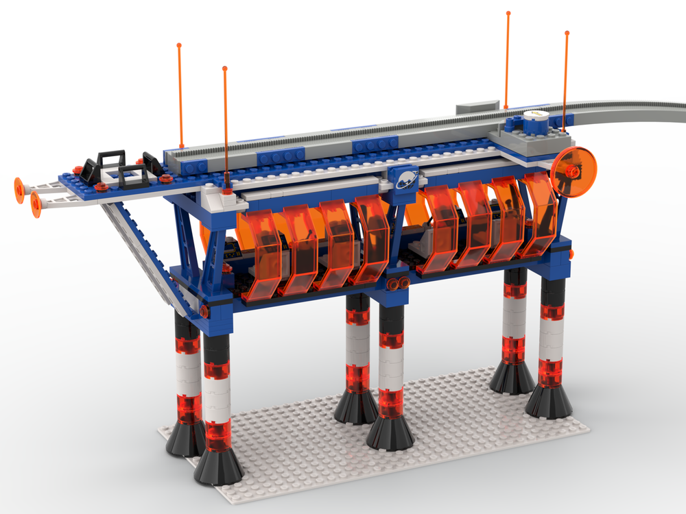 LEGO MOC Ice Planet Monorail Transport Base by paulvdb | Rebrickable ...