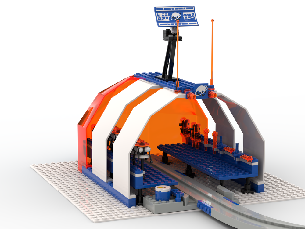 LEGO MOC Ice Planet Monorail Transport Base by paulvdb | Rebrickable ...
