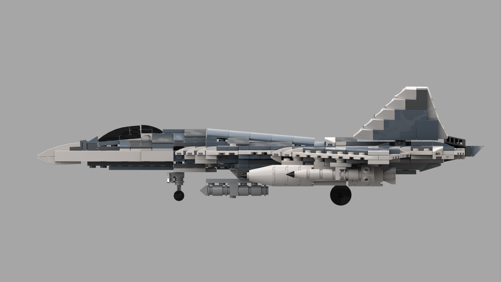 LEGO MOC VVS Sukhoi Su-57 by FlowerHUA | Rebrickable - Build with LEGO