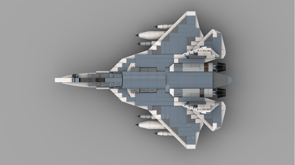 LEGO MOC VVS Sukhoi Su-57 by FlowerHUA | Rebrickable - Build with LEGO