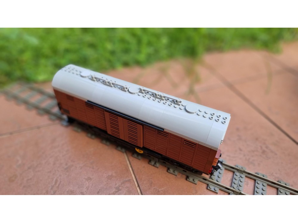Lego Moc Ghost Wagon 4 Axles By Langemat Rebrickable Build With Lego